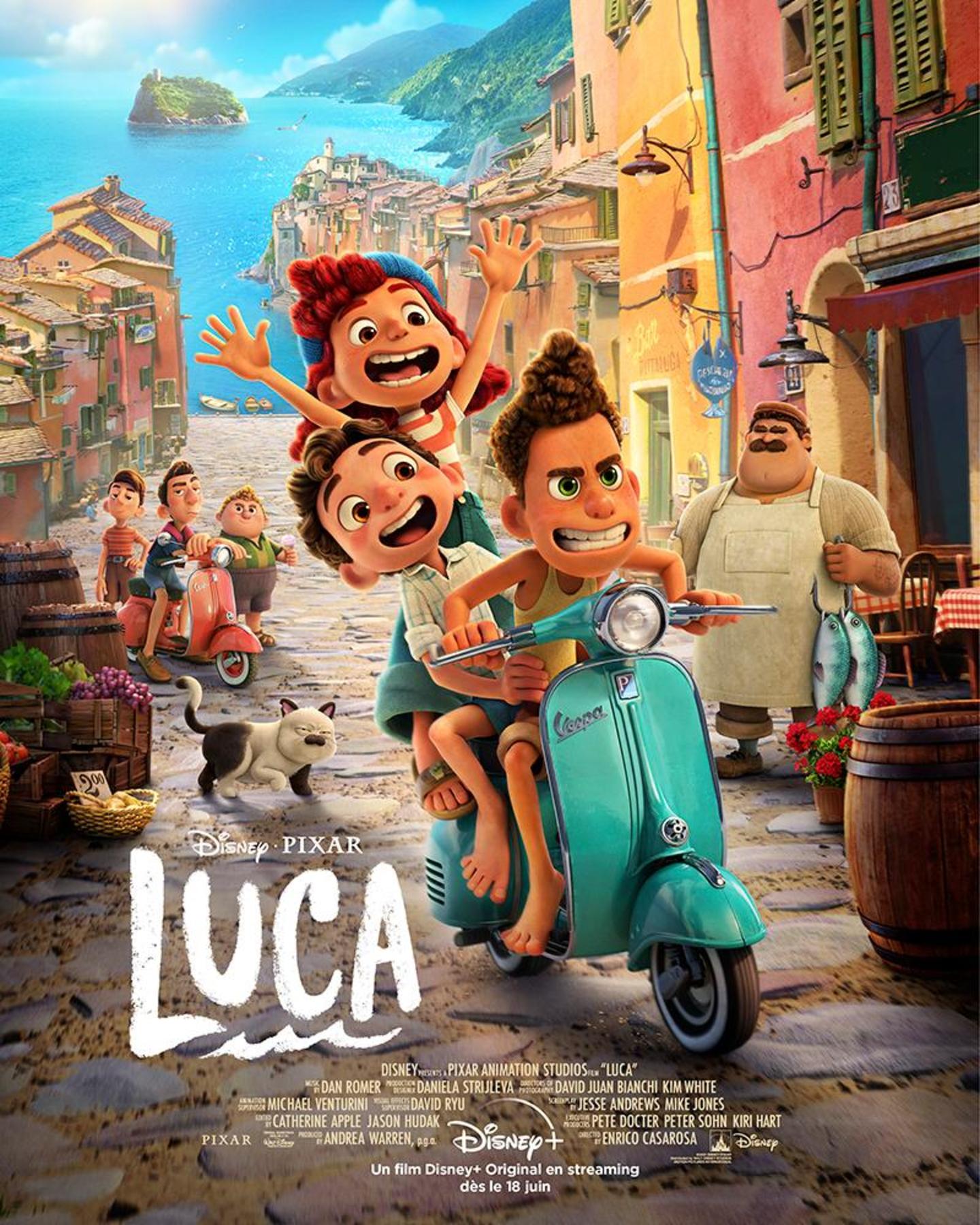 Le nouveau Pixar « Luca » sur la Riviera italienne